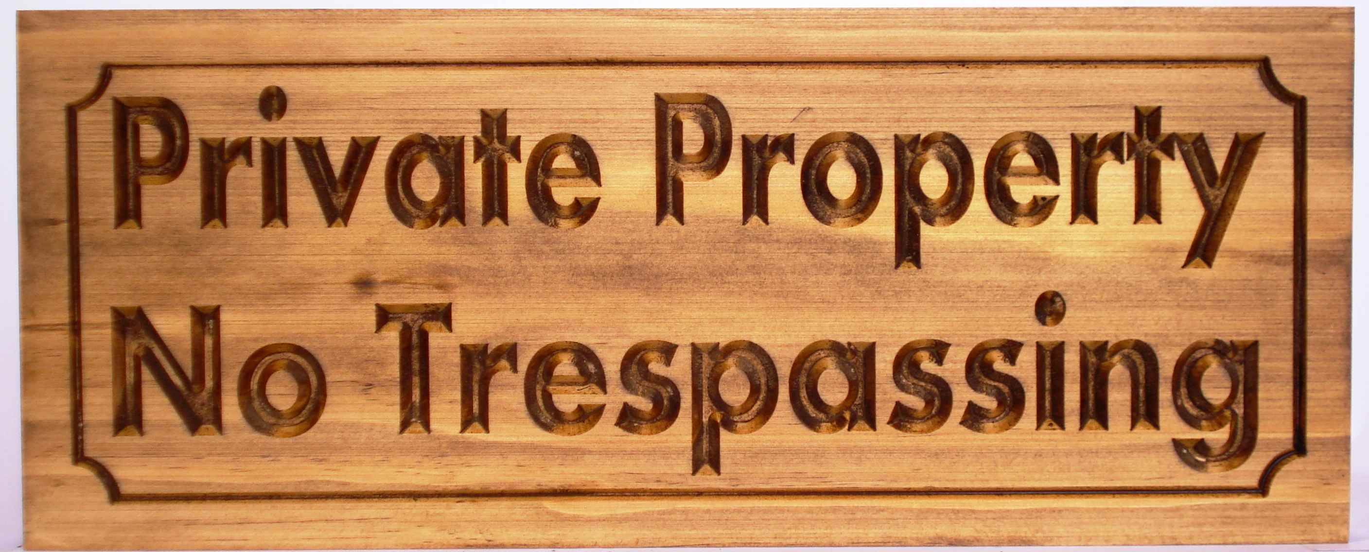 Private Property No Trespassing Sign
