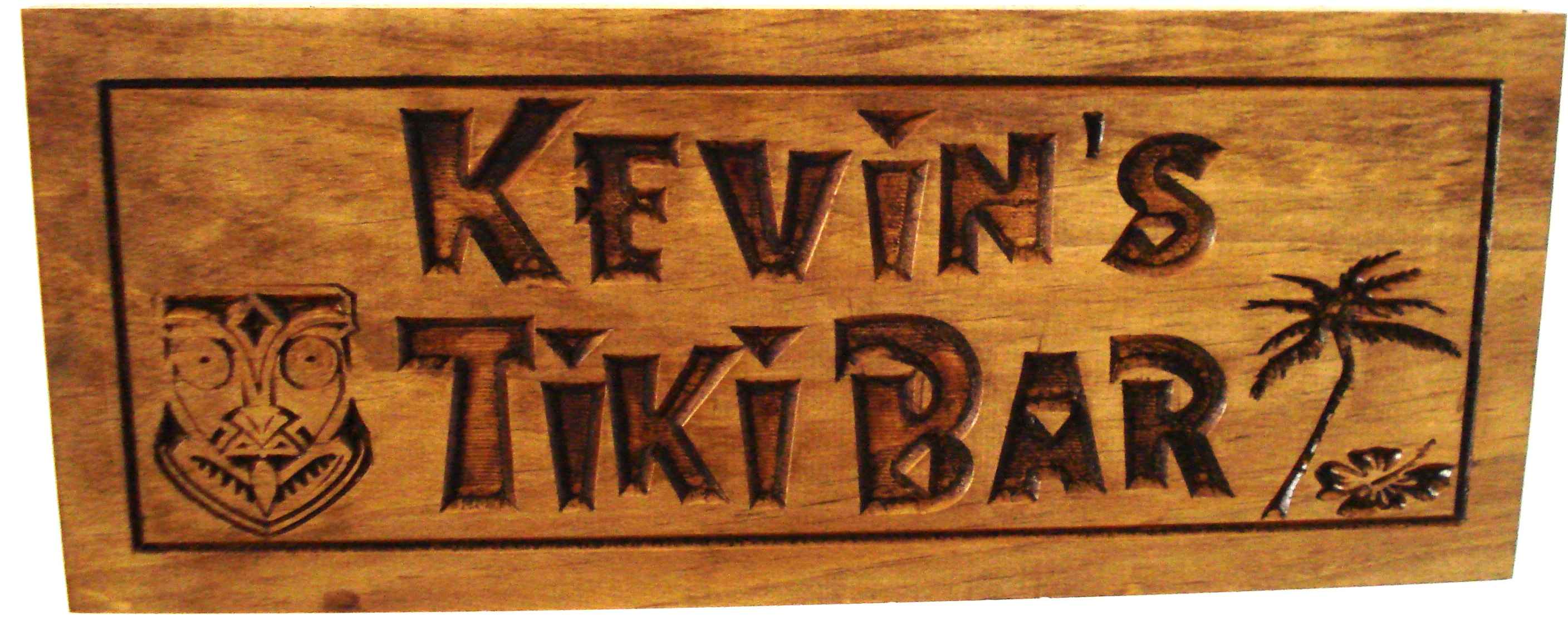 Printable Tiki Bar Sign "Tiki Bar" Sign. Great Gift Idea!