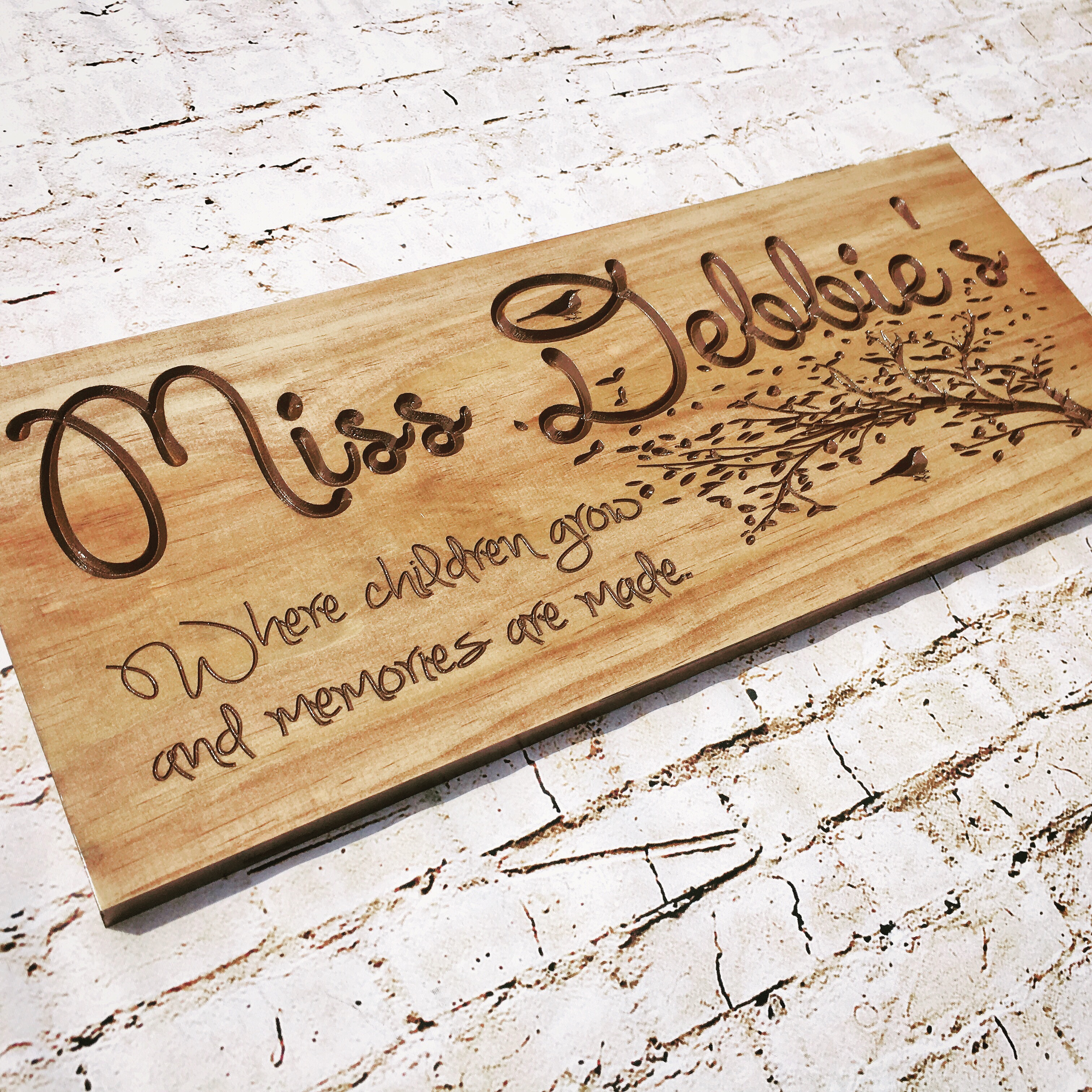 Custom Wooden Sign For Daycare Provider Teacher Babysitter Gift Sign ...
