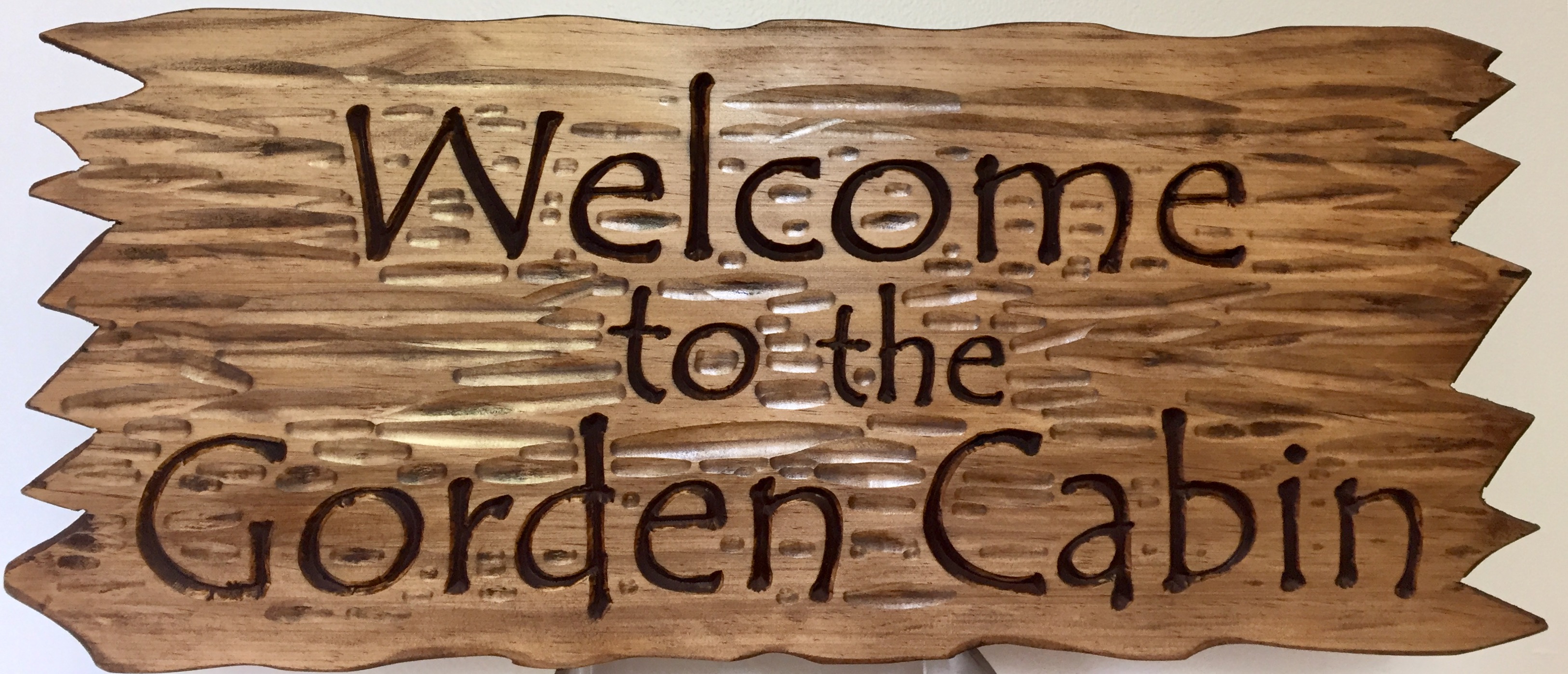 Jagged Edges & Textured Background: benchmarksignsandgifts.com