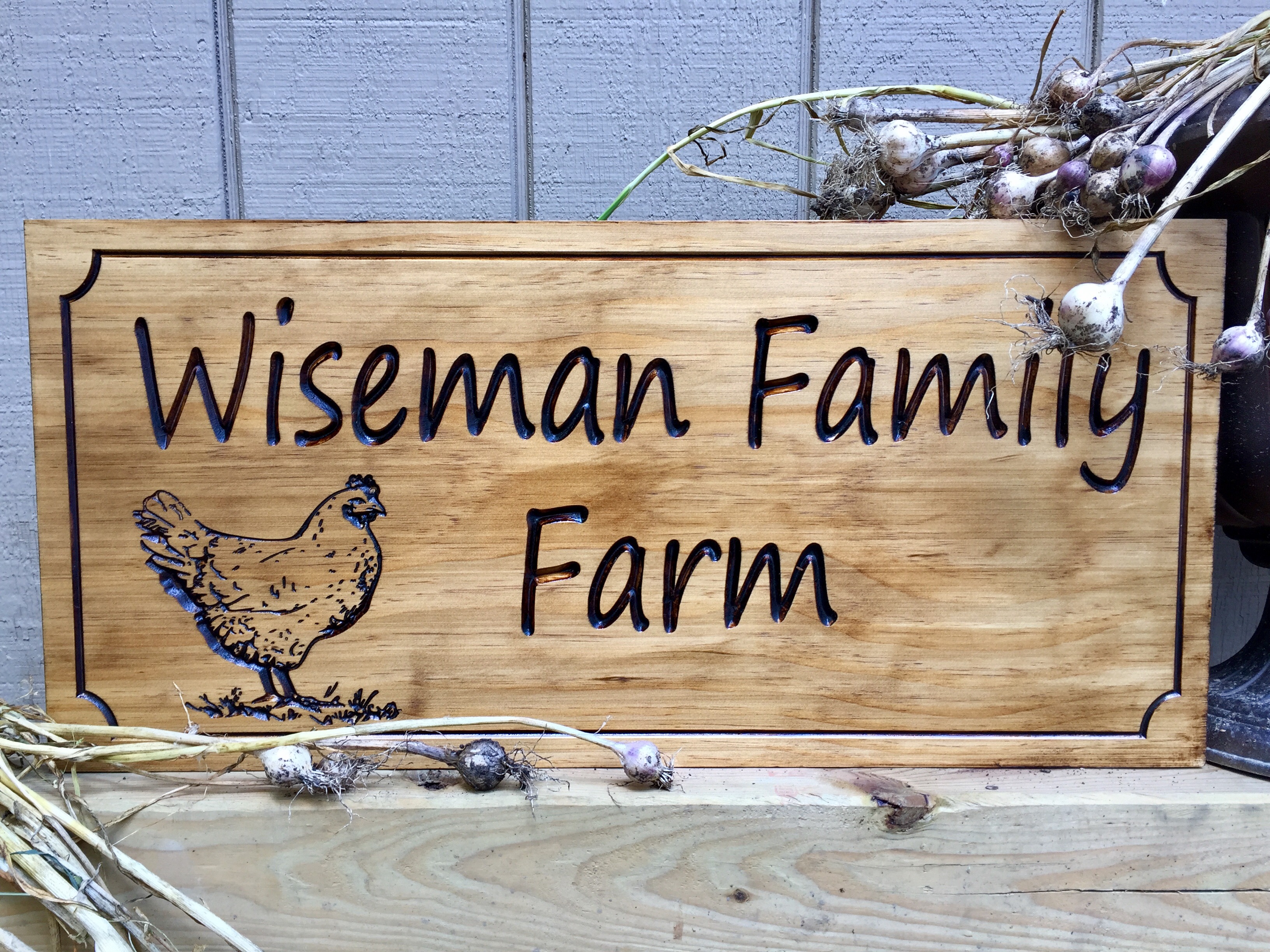 Chicken Coop Hen House Sign with Chicken: benchmarksignsandgifts.com