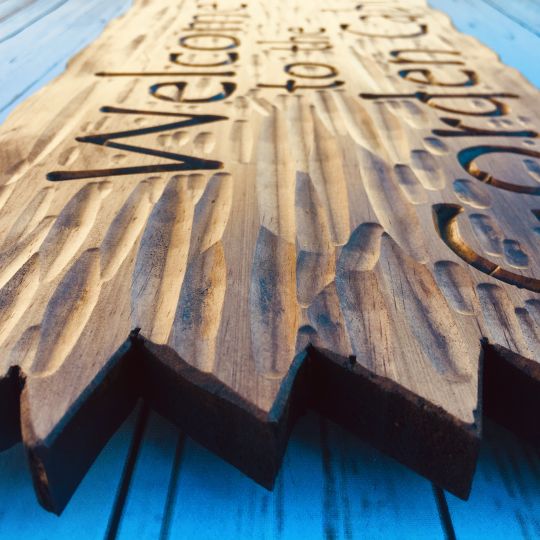 Textures Wood Carved Signs